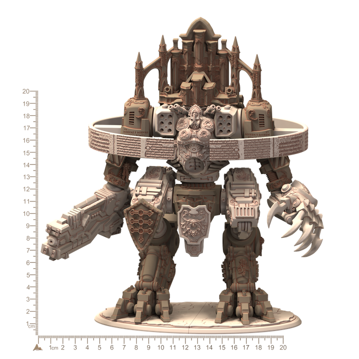 3D Printable 038 BELTHAZARK Modular Titania Church Engine by Printerra ...