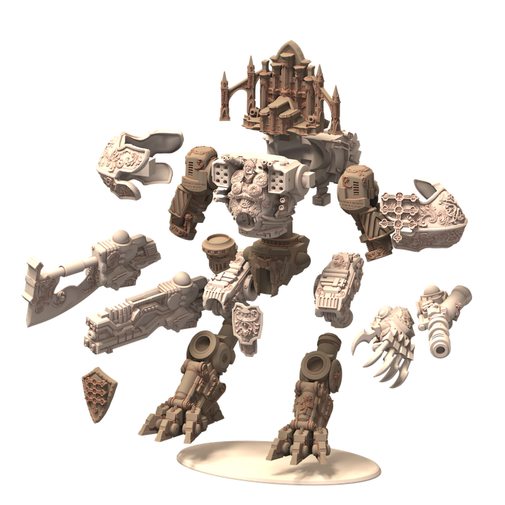 3D Printable 038 BELTHAZARK Modular Titania Church Engine by Printerra ...