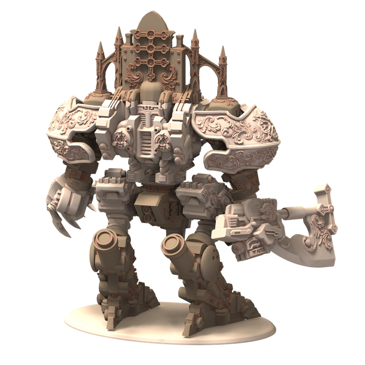 3D Printable 038 BELTHAZARK Modular Titania Church Engine by Printerra ...
