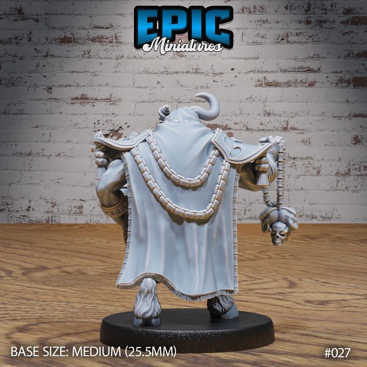 3D Printable Minotaur Tribe Warlock / Minotaurfolk / Taurus Folk ...