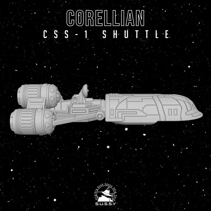 3D Printable Corellian CSS Shuttle by Slightly Used SpaceShips Yard ...
