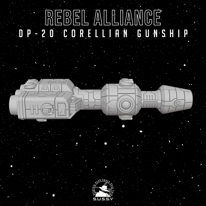 3D Printable Corellian Gunship DP-20 by Slightly Used SpaceShips Yard ...