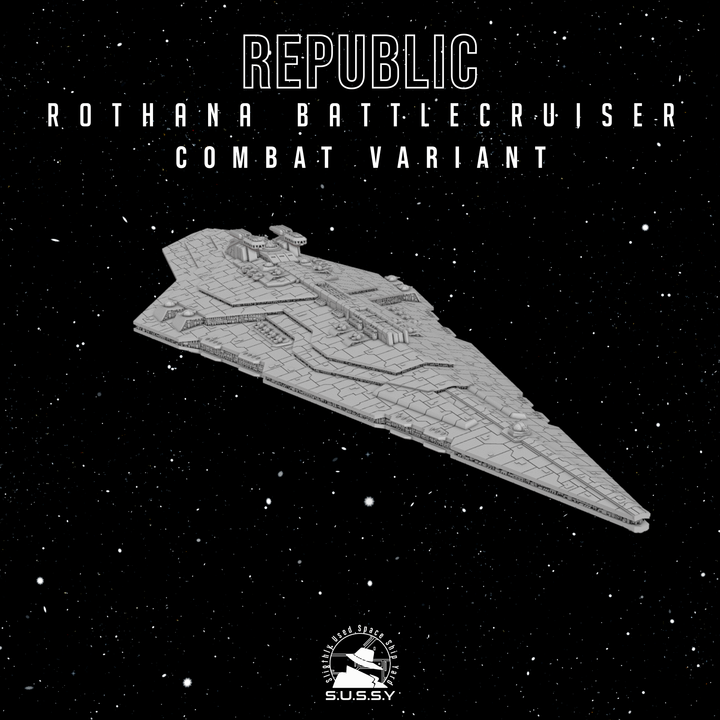 3D Printable Rothana Battlecruiser by Slightly Used SpaceShips Yard ...