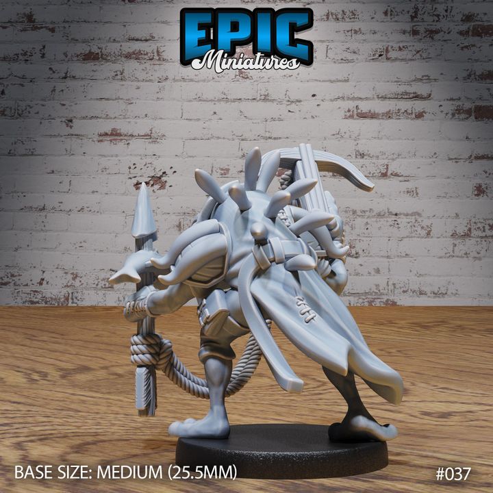 3D Printable River Folk Crossbow / Fishfolk Warrior / Men-Fish Tribe ...