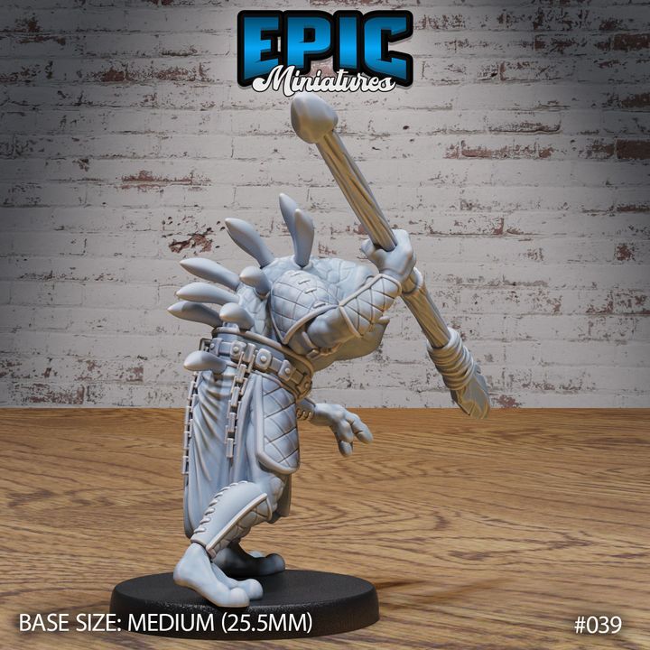 3D Printable River Folk Spearman / Fishfolk Warrior / Men-Fish Tribe ...