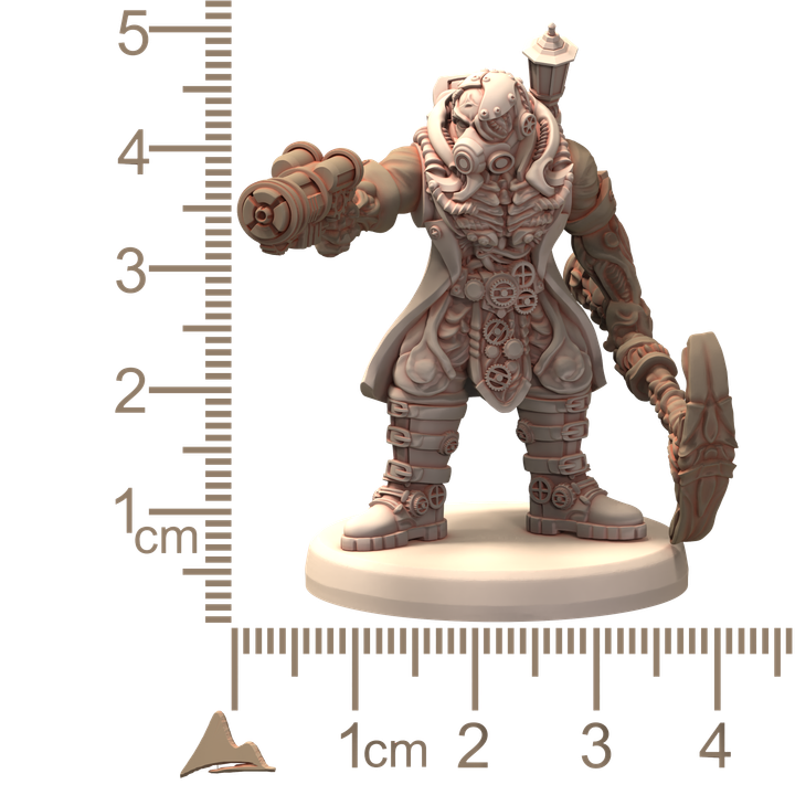 3D Printable 039 GENETIST FLESHSCULPTER Neo Lab Guards by Printerra Studios