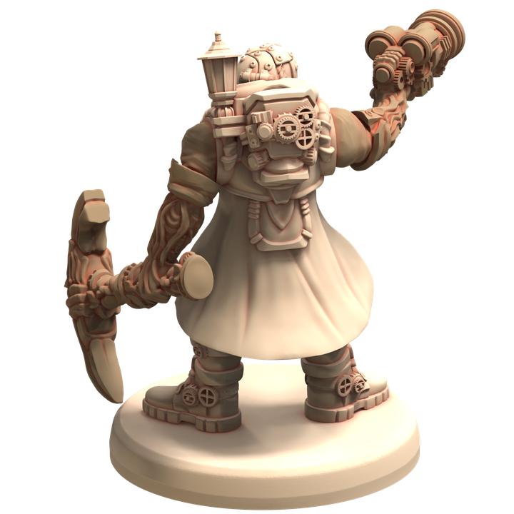 3D Printable 039 GENETIST FLESHSCULPTER Neo Lab Guards by Printerra Studios