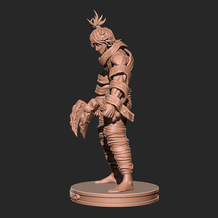 3D Printable Demon Slayer - Gyutaro Upper rank 6 Fan art Action figure ...