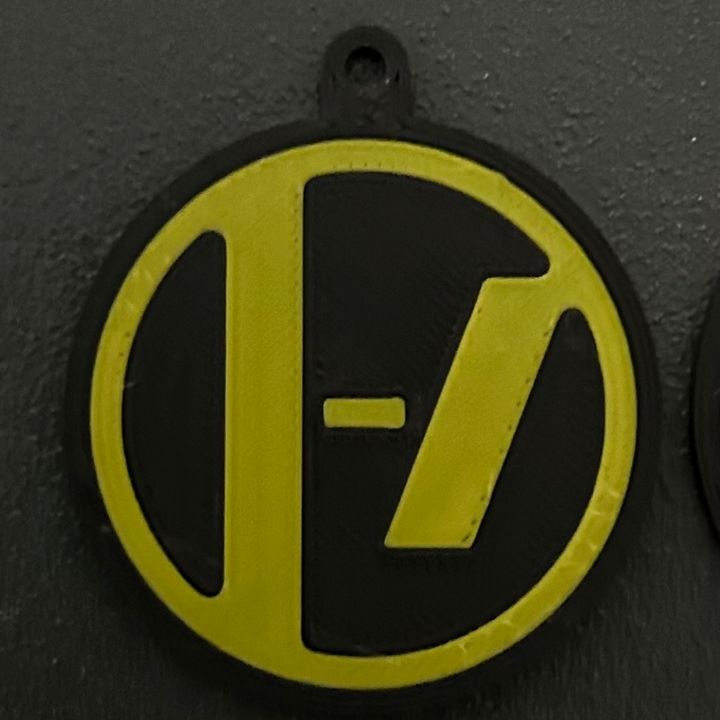 3D Printable Twenty One Pilots Clancy Logo Keychain 2024 by Chad