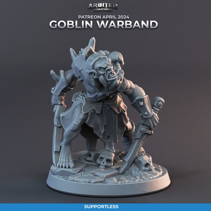 3D Printable Supportless Goblin 01 by Arbiter Miniatures - by Theis ...