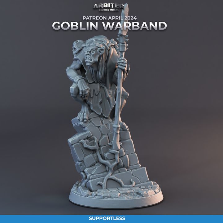 3D Printable Supportless Goblin 02 by Arbiter Miniatures - by Theis ...