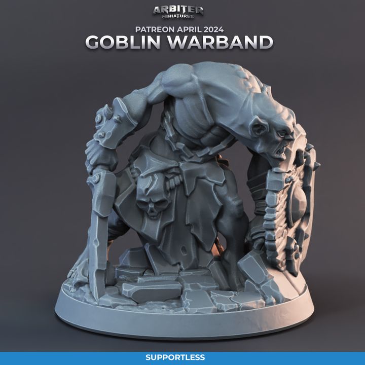 3D Printable Supportless Goblin 03 by Arbiter Miniatures - by Theis ...
