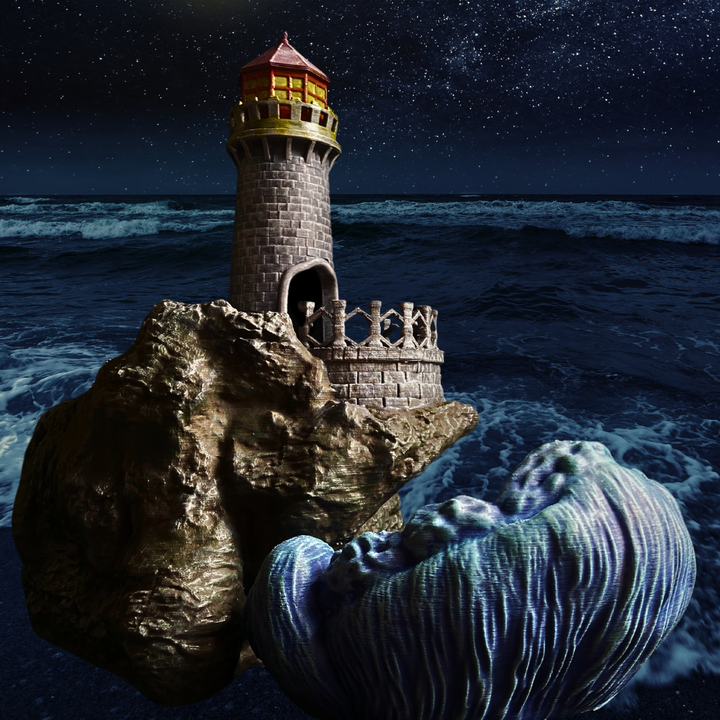 3D Printable The Lighthouse Dice Tower: Core by 3DprintingUK