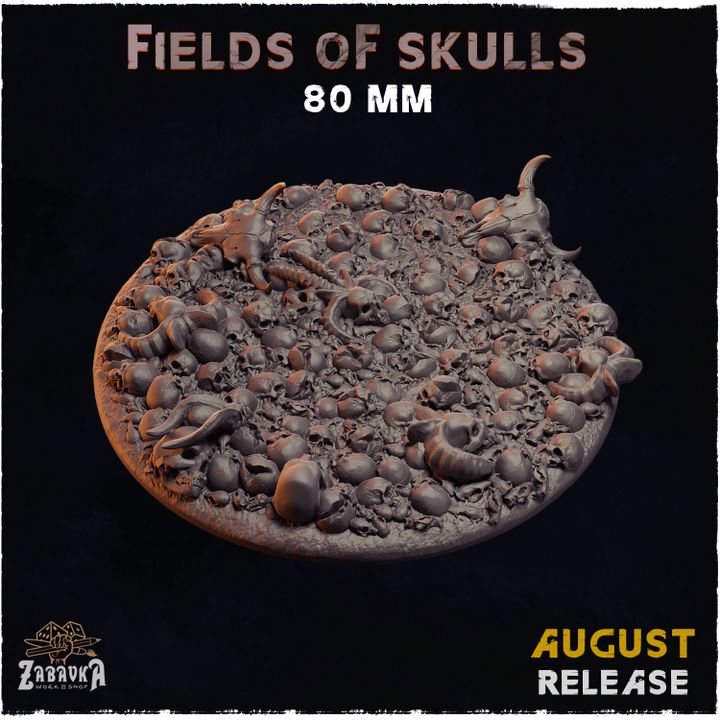 3D Printable Fields of Skulls - Bases & Toppers (Big Set++) by Zabavka ...