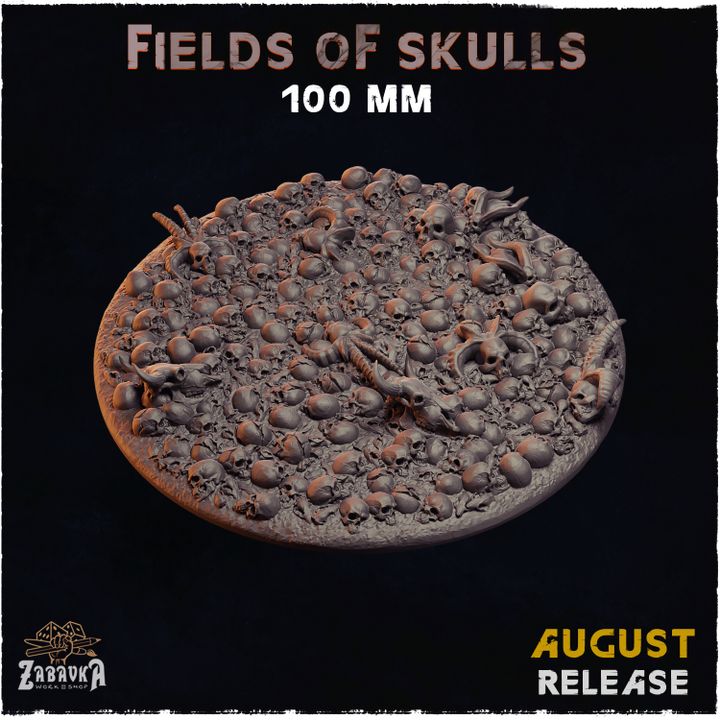 3D Printable Fields of Skulls - Bases & Toppers (Big Set++) by Zabavka ...