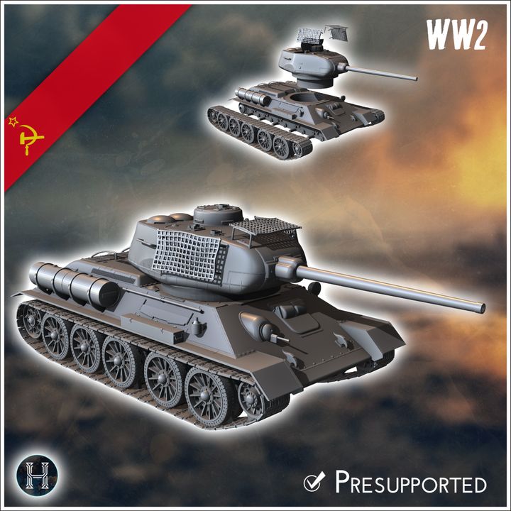 3D Printable Russian tanks pack No. 1 (T-34 and variants) - Soviet army ...