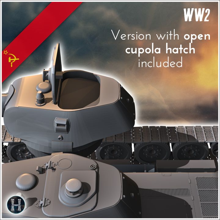 3D Printable T-34-76 M1940 - Soviet army WW2 Second World East front ...