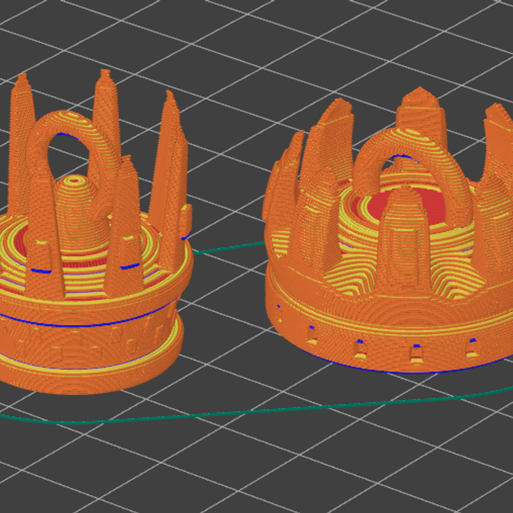 3D Printable Crowns by oz tzemach