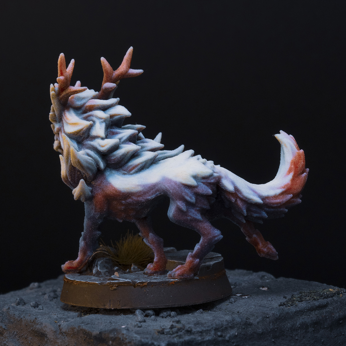 3D Printable Wolf of the Weave - Elemental Creature - PRESUPPORTED ...