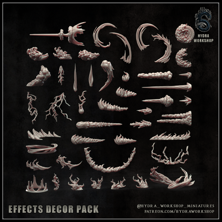 3D Printable Effects decor pack by Hydra workshop miniatures