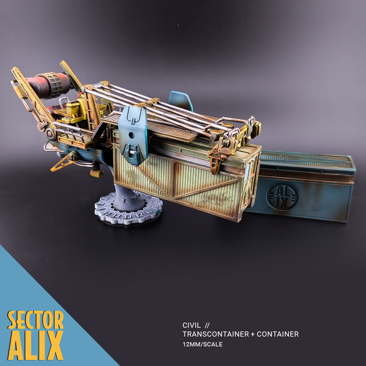 3D Printable SECTOR ALIX - Transcontainer by Bishok