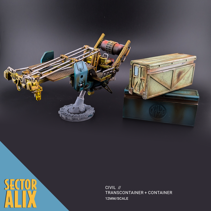 3D Printable SECTOR ALIX - Transcontainer by Bishok