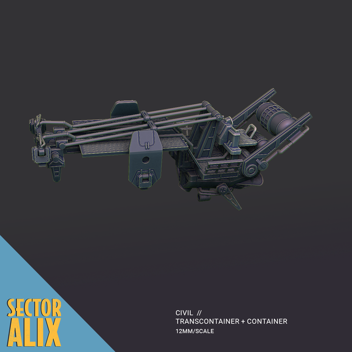 3D Printable SECTOR ALIX - Transcontainer by Bishok