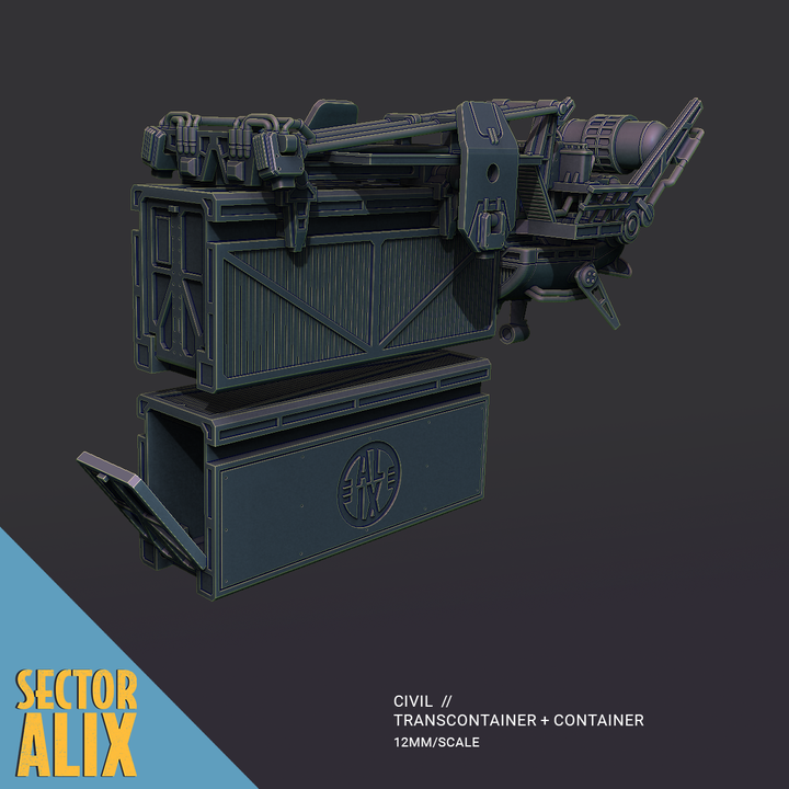 3D Printable SECTOR ALIX - Transcontainer by Bishok