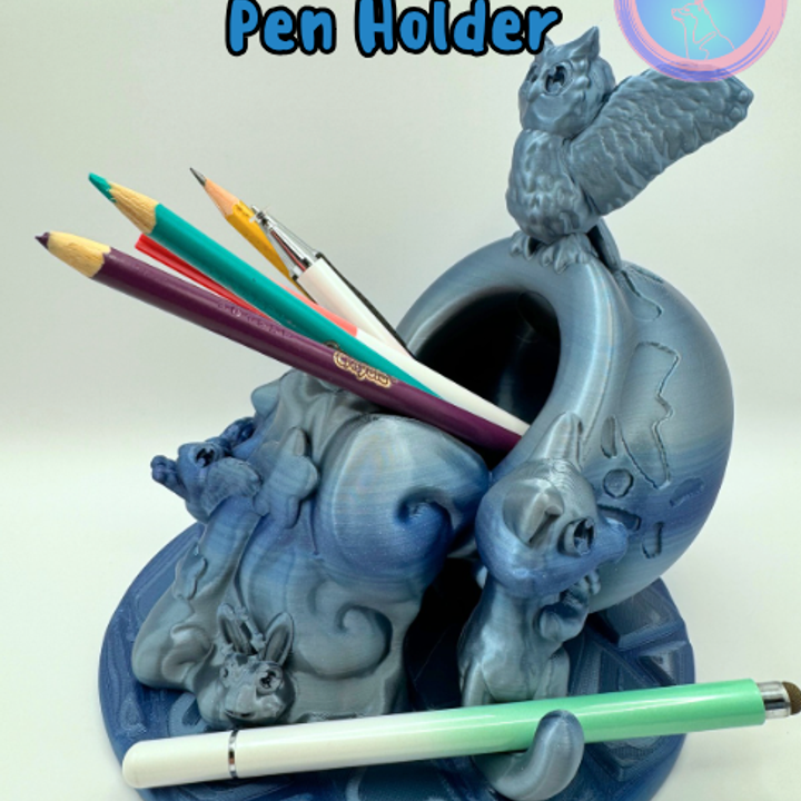 3D Printable Cauldron Chaos Pen Holder by ChibiBestiary