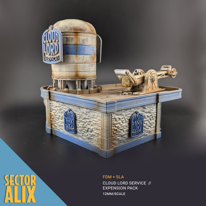 3D Printable SECTOR ALIX - CLOUD LORD SERVICE EXPENSION PACK by Bishok