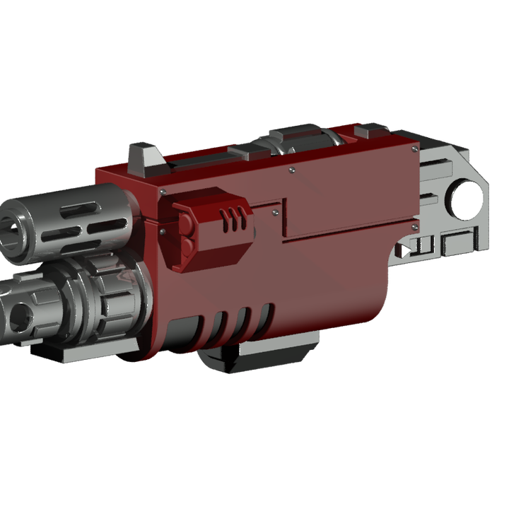 3D Printable Combi Weapon Melta Psychic Cannon ZEAL by AIR 3D STUDIOS