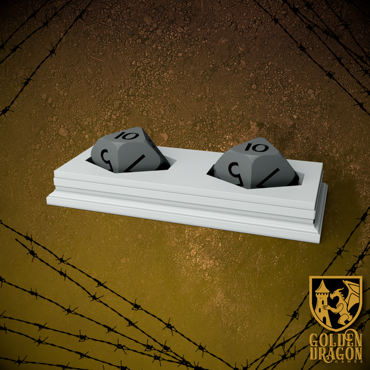 3D Printable Marcher Officer's Equipment by Golden Dragon Games