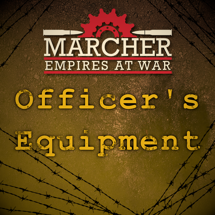 3D Printable Marcher Officer's Equipment by Golden Dragon Games
