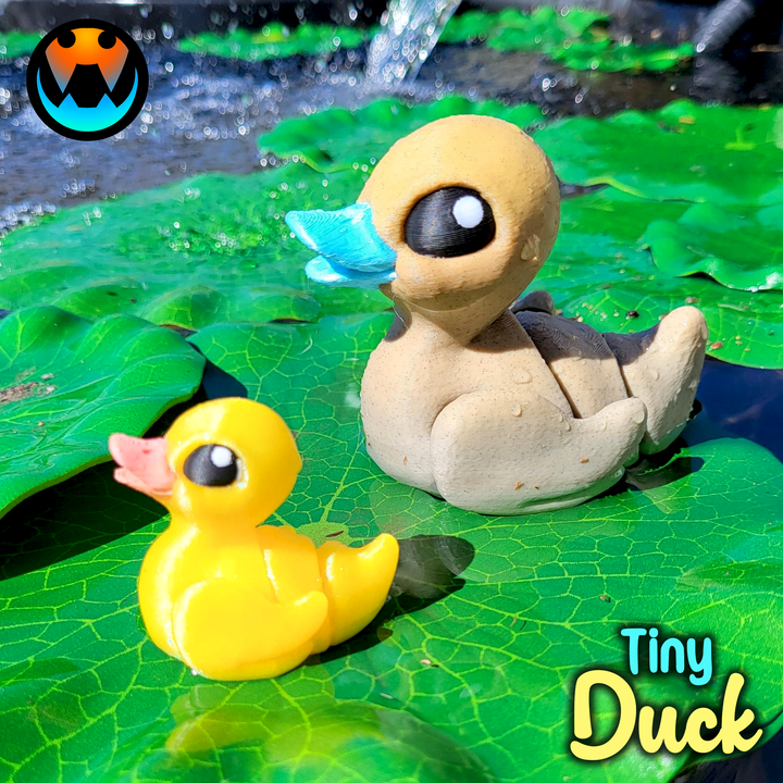 3D Printable Tiny Duck by Cinderwing3D