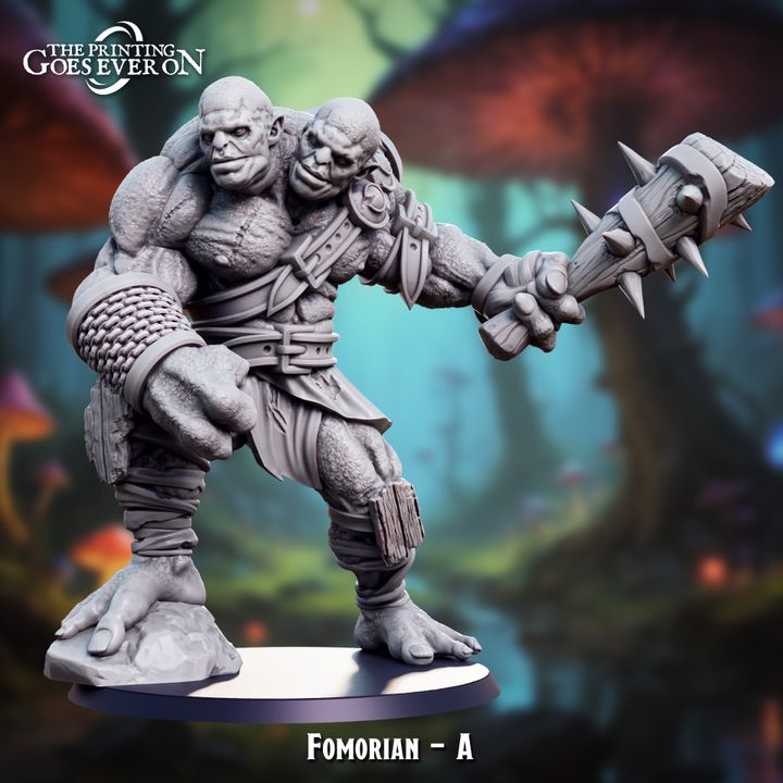 3D Printable Fomorians - Presupported by The Printing Goes Ever On