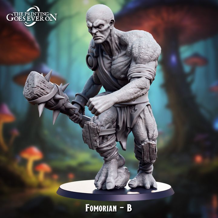 3D Printable Fomorians - Presupported by The Printing Goes Ever On