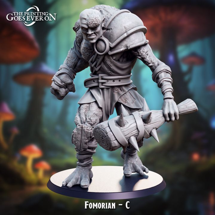 3D Printable Fomorians - Presupported by The Printing Goes Ever On