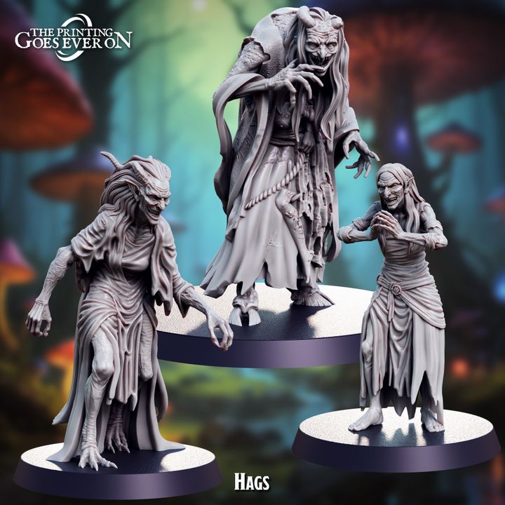 3D Printable Hags - Presupported by The Printing Goes Ever On