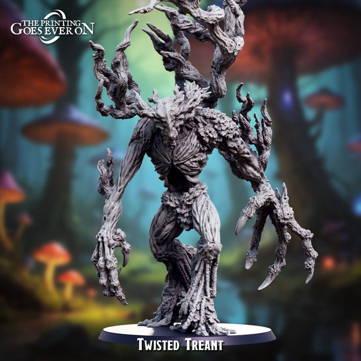 3D Printable Twisted Treant - Presupported by The Printing Goes Ever On