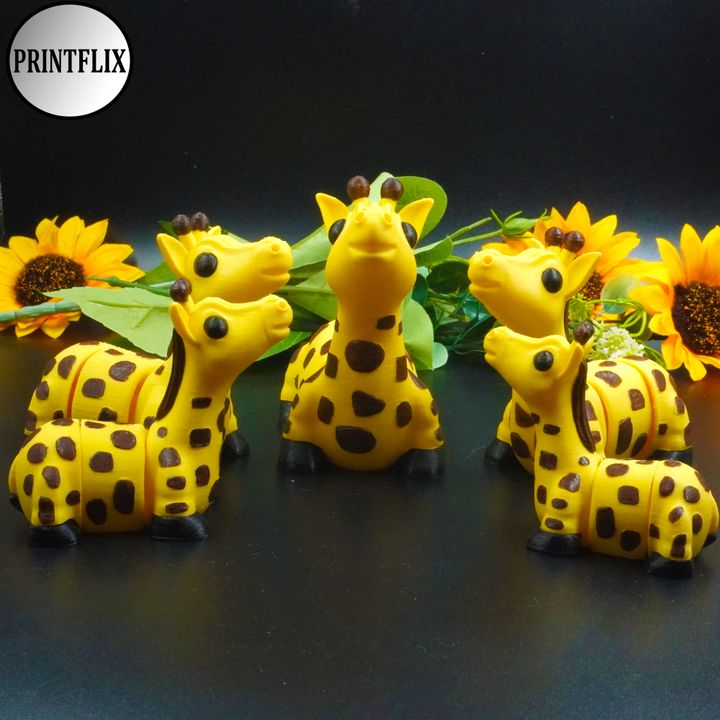3D Printable FLEXI TINY GIRAFFE by Printflix