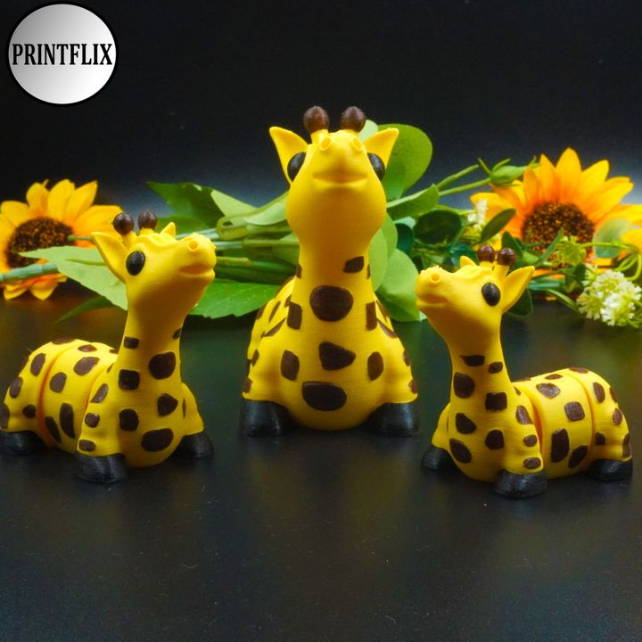 3D Printable FLEXI TINY GIRAFFE by Printflix