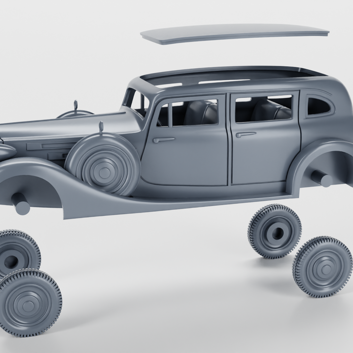 3D Printable Packard Twelve (Model 1936) (used by Stalin) (USSR, WW2 ...