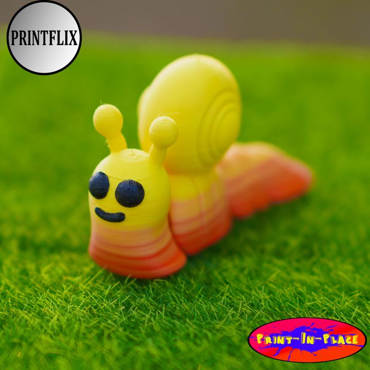 3D Printable FLEXI TINY SNAIL by Printflix