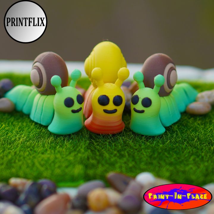 3D Printable FLEXI TINY SNAIL by Printflix