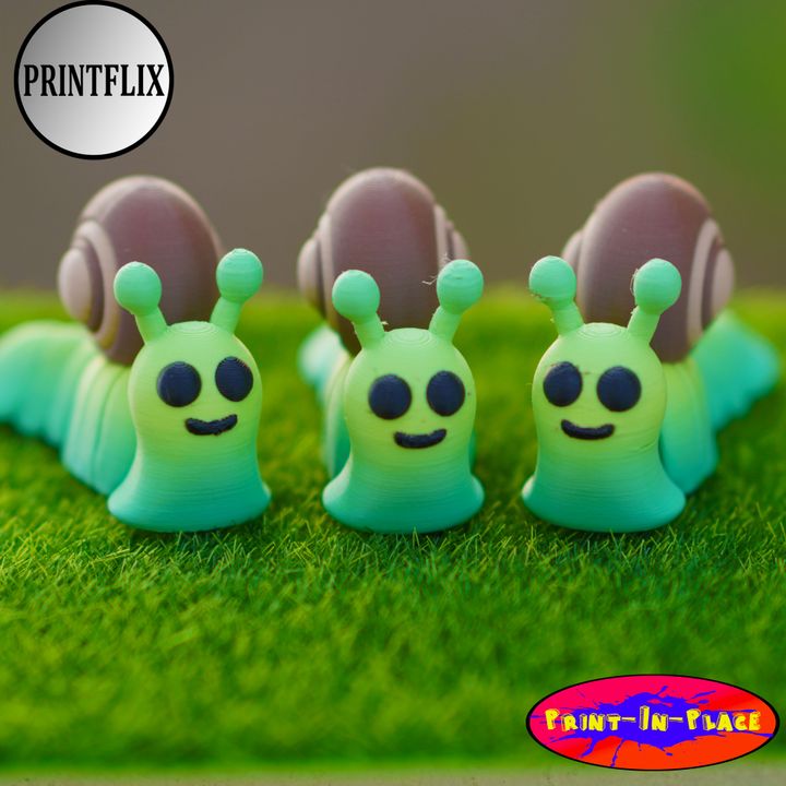 3D Printable FLEXI TINY SNAIL by Printflix