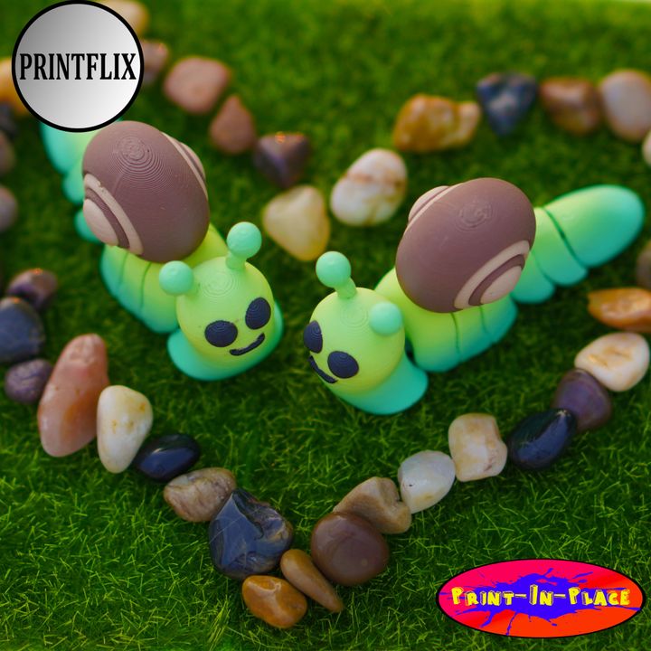 3D Printable FLEXI TINY SNAIL by Printflix