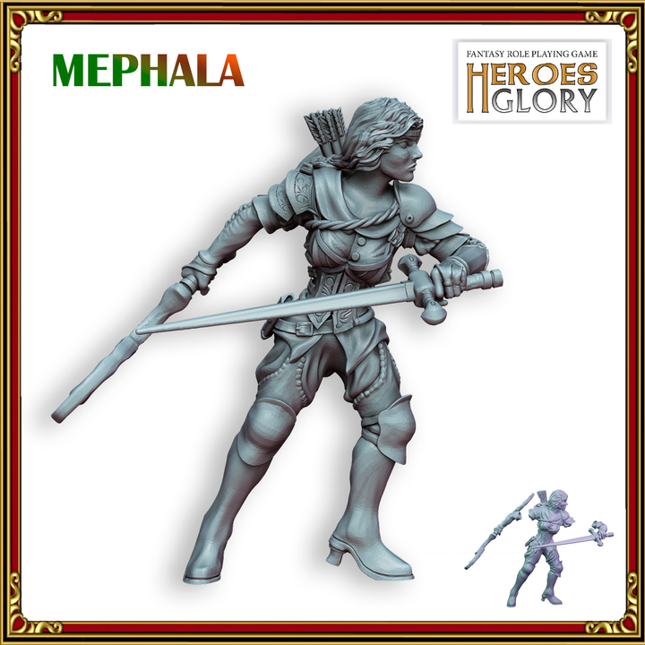3D Printable Mephala (Heroes Glory) by Tiny Furniture