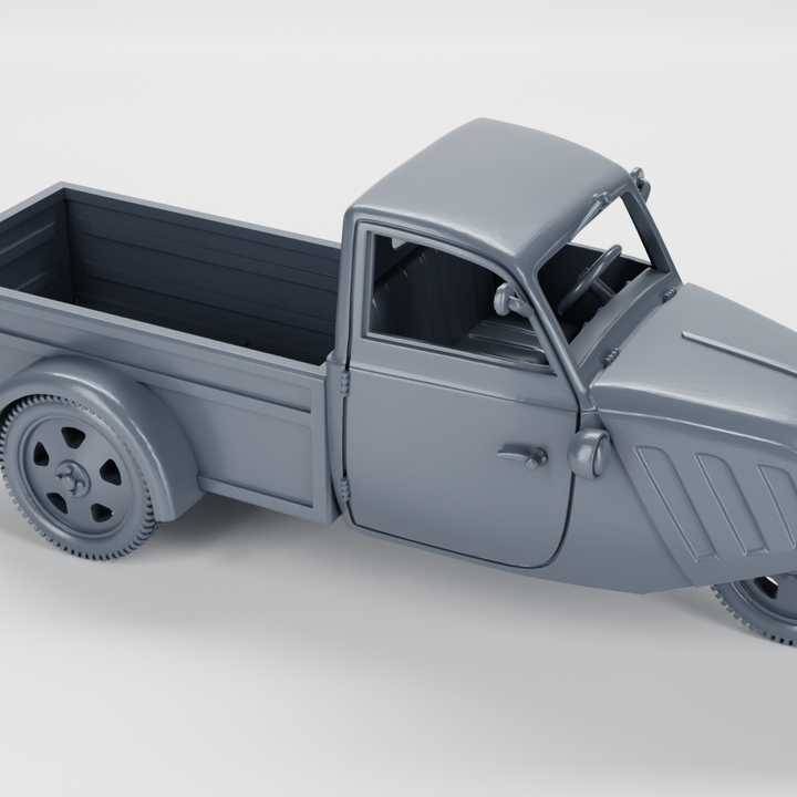 3D Printable Tricycle car Framo 1933 DKW-JF (3-wheeler) (Germany, Interwar+WW2) by Wargame3d