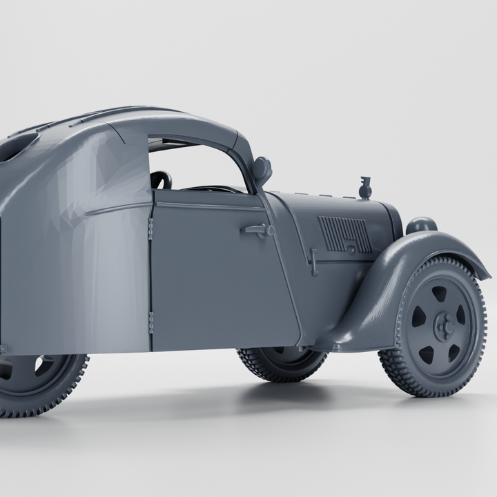 3D Printable Tricycle car Framo Stromer (3-wheeler) (Germany, Interwar+WW2) by Wargame3d