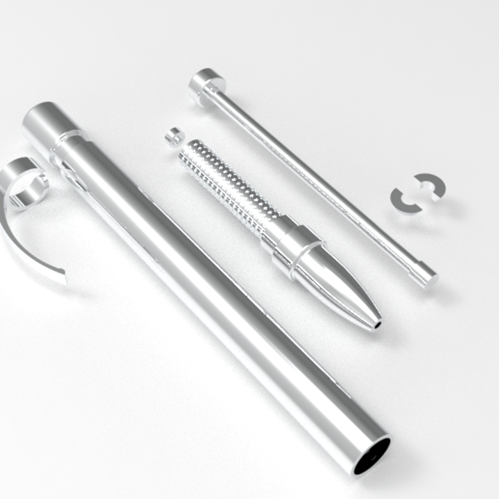 3D Printable Pen Communicator Prop - Man from U.N.C.L.E by Arif Sethi